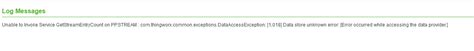 solved postgres persistence provider [data store unknown ptc