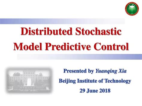 PPT Distributed Stochastic Model Predictive Control Challenges And Solutions PowerPoint