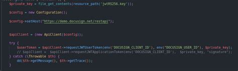 Question Error On Jwt Grant Authentication With Sdk · Issue 187 · Docusigndocusign Esign Php
