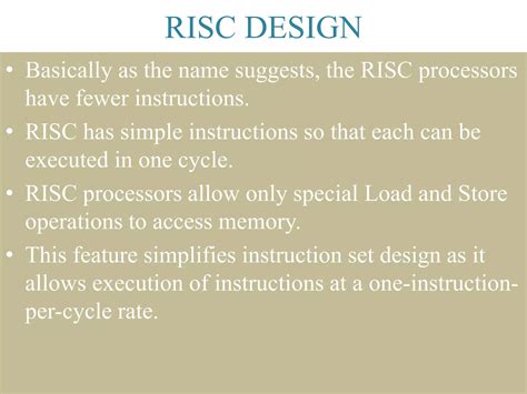CISC RISC ARCHITECTURES PPSX Programming Languages Computing
