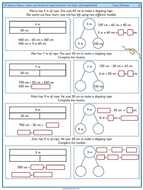 Measure Compare Add And Subtract Math Worksheet