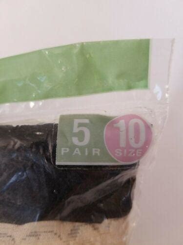 Vintage Womens Hanes Elegance Briefs Nylon Brief 5 Pair Pack Size 10