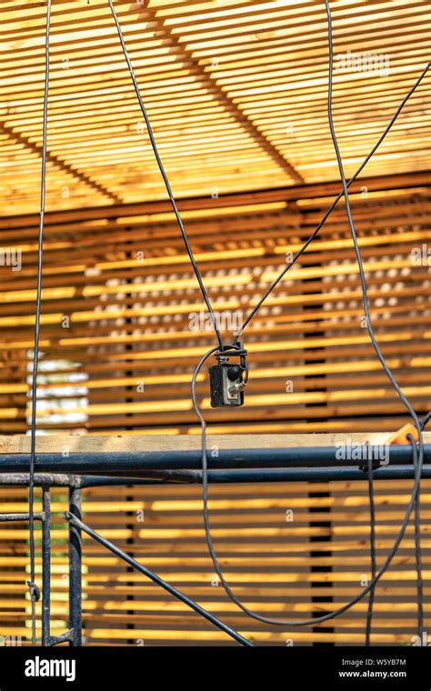 The Constructor Sets The Power Plug And Electric Cable Connects Together By Hanging Top Of The