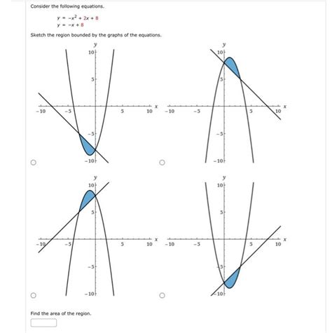[solved] Consider The Following Equations X 2x 8 Y