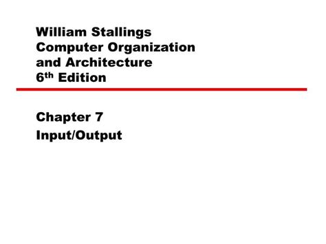 Ppt William Stallings Computer Organization And Architecture 6 Th Edition Powerpoint