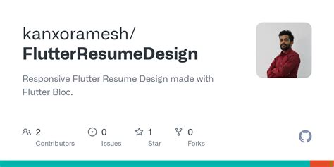 Github Kanxoramesh Flutterresumedesign Responsive Flutter Resume Design Made With Flutter Bloc