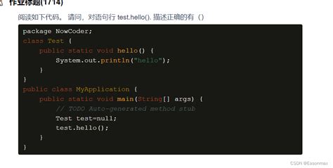 静态方法与局部变量特性：null安全与编译约束 Csdn博客