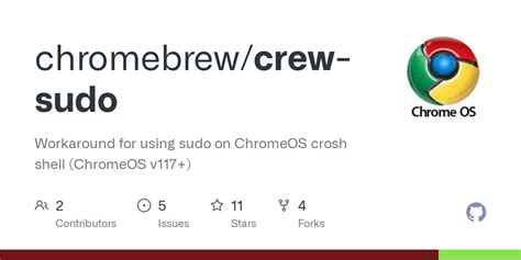 Github Chromebrewcrew Sudo Workaround For Using Sudo On Chromeos