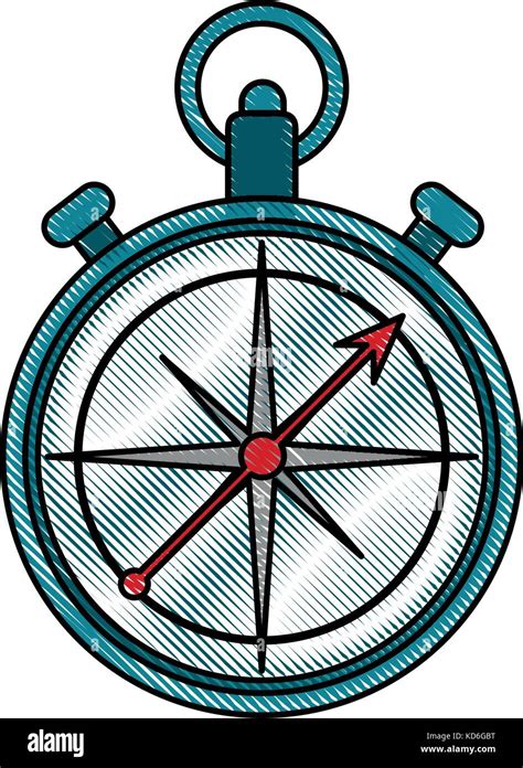 Compass Navigation Icon Image Vector Illustration Design Stock Vector