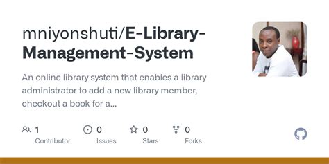 GitHub Mniyonshuti E Library Management System An Online Library System That Enables A