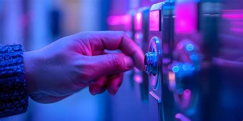 Premium Photo Man Uses Fingerprint Scan Or Id Card For Door Access Control Concept Biometric