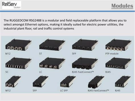Ruggedcom Rsg2488 Rack Switch Ppt