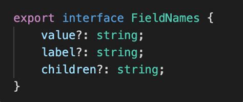 Bug Typescript Cascader组件 Options定义 与 Fieldnames自定义 存在冲突 · Issue