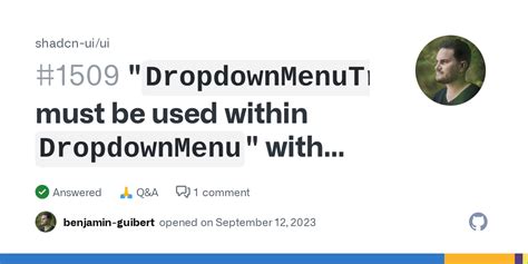 `dropdownmenutrigger` Must Be Used Within `dropdownmenu` With Astro