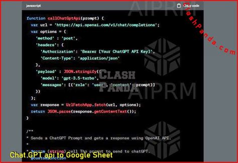 How To Connect ChatGPT APIs To Google Sheets ClashPanda