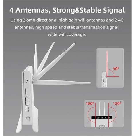 4g Wifi Hotspot 300mbps Rj45 Rj11 Volte Wan Lan Broadband Modem Wireless Sim Card Slot Voice