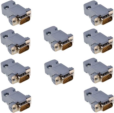 Amazon Com Oiyagai Sets DB VGA Male Connector Kit HD Solder Cup With Plastic Hoods
