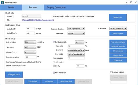 Cấu hình Card Linsn cho màn hình LED Hãng Cailiang LED MINH ANH VIỆT NAM