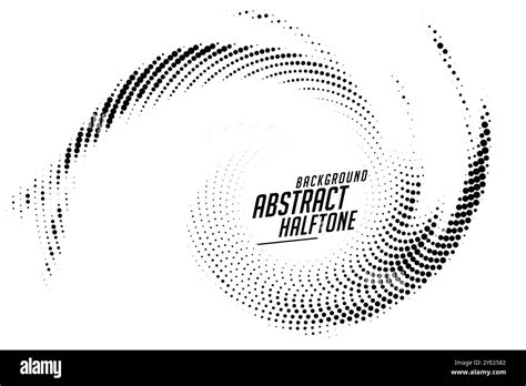 Abstract Halftone Background In Spiral Circular Style Vector Stock Vector Image And Art Alamy