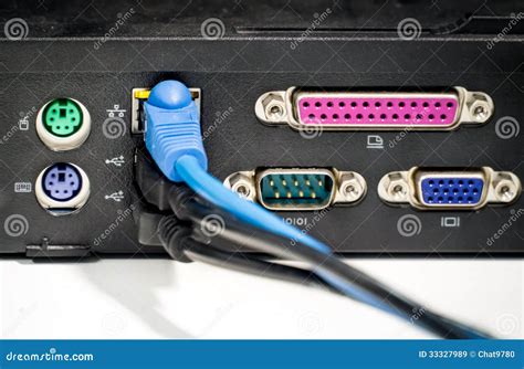 Ethernet Cable Connected Stock Image Image Of Ethernet 33327989