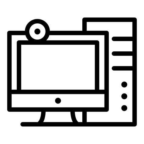 Personal Computer Icon Outline Style 14361744 Vector Art At Vecteezy