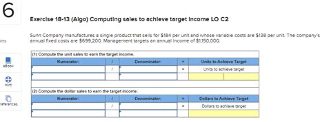 Solved Exerclse Algo Computing Sales To Achleve Chegg Com
