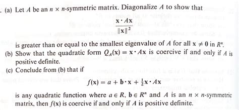 Solved A Let A Be An Nn Symmetric Matrix Diagonalize A Chegg