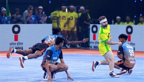 भारतीय पुरुष संघाची ब्राझील संघावर मात खो खो जागतिक विश्वचषक स्पर्धेत बघायला मिळाली संघर्षपूर्ण लढत