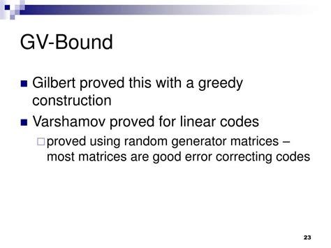 Ppt Asymptotically Good Binary Code With Efficient Encoding