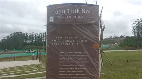 Viral Teks Lorem Ipsum Di Tugu Titik Nol Ikn Jadi Sorotan Netizen