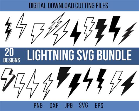 Lightning Svg Lightning Bolt Svg Lightning Bolt Lightning Etsy