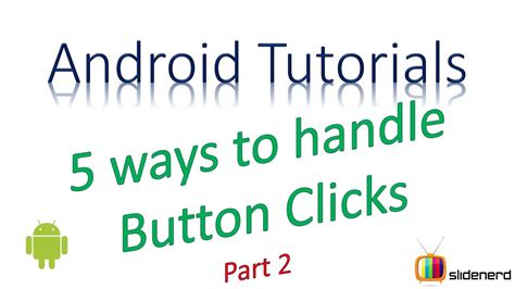 19 Android Button Click Youtube