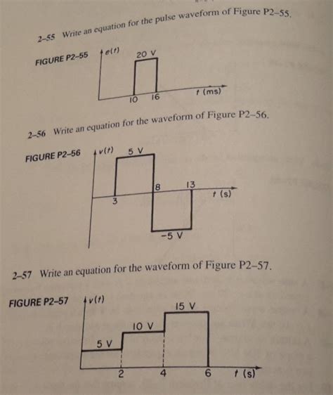 Solved Write An Equation For The Pulse Waveform Of Chegg
