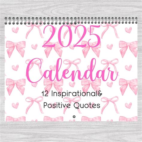 Preppy Calendar 2025 Etsy