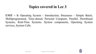 CS Operating System Lec Types Of OS Pptx