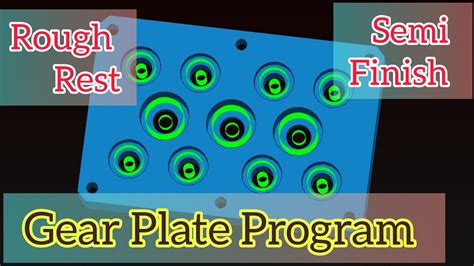 Powermill 2020 Gear Plate Complete Program Vmcprogramming Delcam