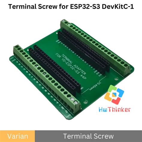 jual pa99 terminal screw block shield expansion board 44pin for esp32s3 esp32 s3 devkitc 1