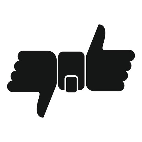 Thumbs Up And Thumbs Down Icon 46041028 Vector Art At Vecteezy