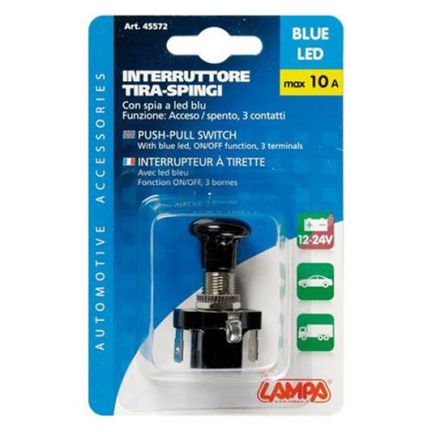 Push Pull Switch With Blue Led