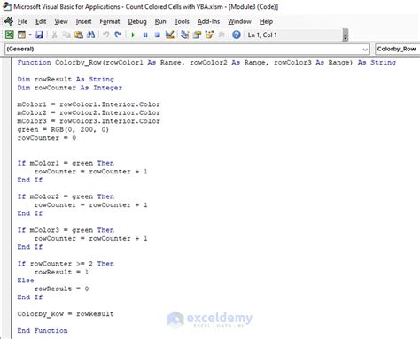 How To Count Colored Cells In Excel With Vba 4 Methods