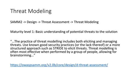 Threat Modeling 101 PPTX Information And Network Security Computing