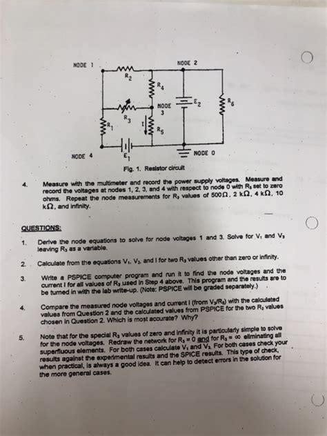 Solved Node 1 Node 2 Nods Node 4 Noce O Fig 1 Resistor