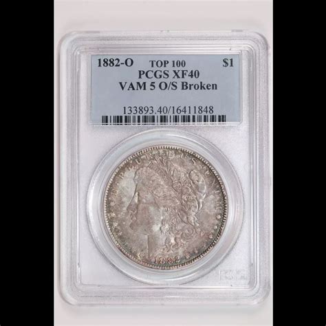 1882 O Morgan Silver Dollar Pcgs Xf 40 Os Weak Vam 5 Coin Superstore Llc