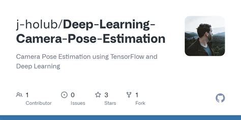 Github J Holubdeep Learning Camera Pose Estimation Camera Pose