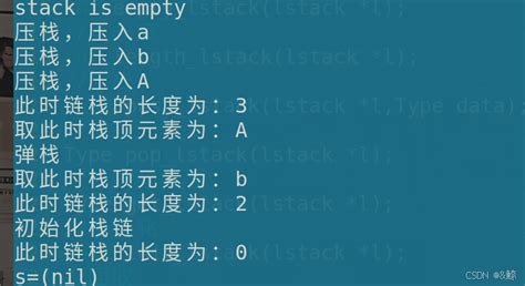数据结构（链栈——c语言实现）链栈 C实现 Csdn博客