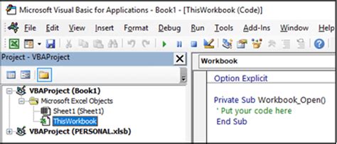 Cómo ejecutar una macro al abrir Excel Just EXW