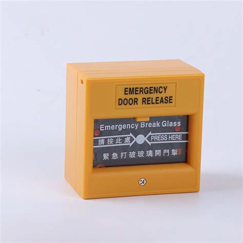emergency exit button glass break open button door vicedeal