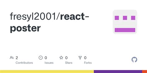 Github Fresyl2001 React Poster