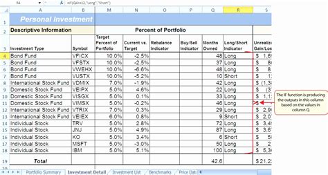 Portfolio Rebalancing Spreadsheet Pertaining To Sample Portfolio Investment New Sample Stock