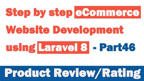 Step By Step Ecommerce Website Development Using Laravel 8 Part 46 Front Product Review